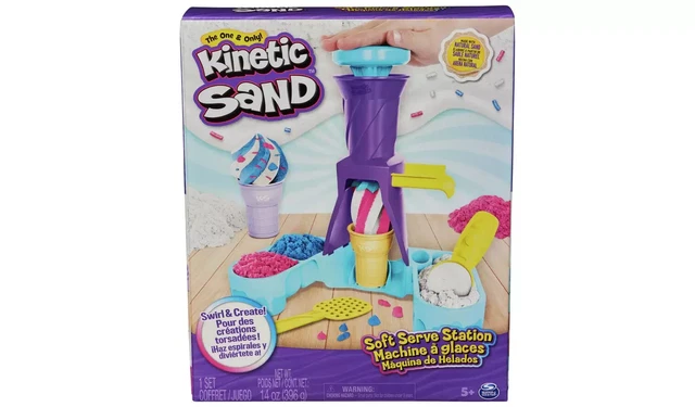 KINETIC SAND SOFT Serve Ice Cream Station Playset £25.99 - PicClick UK