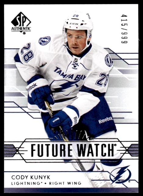 2014-15 SP AUTHENTIQUE Cody Kunyk 415/999 Tampa Bay Lightning #259 EUR ...