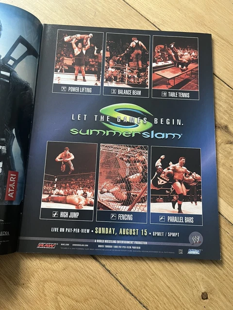 WWF WWE RAW Magazine August 2004 Ric Flair With Eugene Poster £2.50 ...