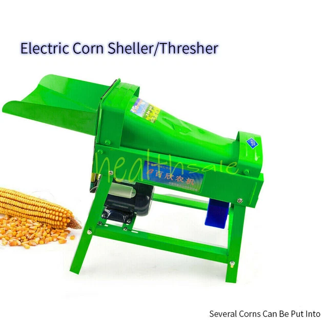 220V ELECTRIC CORN Sheller Thresher Threshing Stripping Machine Farm ...