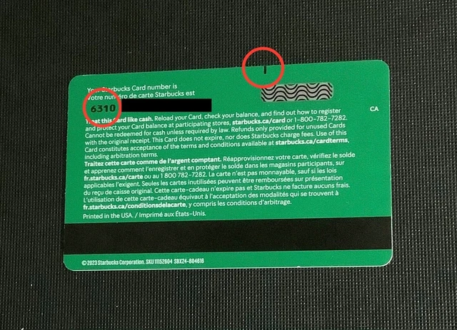 🇨🇦 CANADA 2024 Starbucks Easter “ I “ Marker #6310 ( Mag Strip ) Gift ...