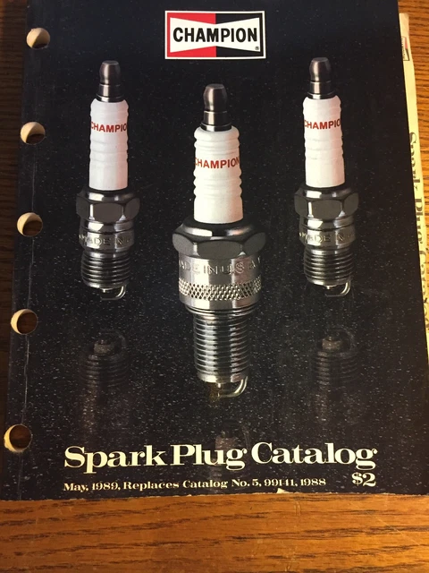 VINTAGE CHAMPION 1988 Spark Plug Catalog Weatherly Index 500 $33.15 ...