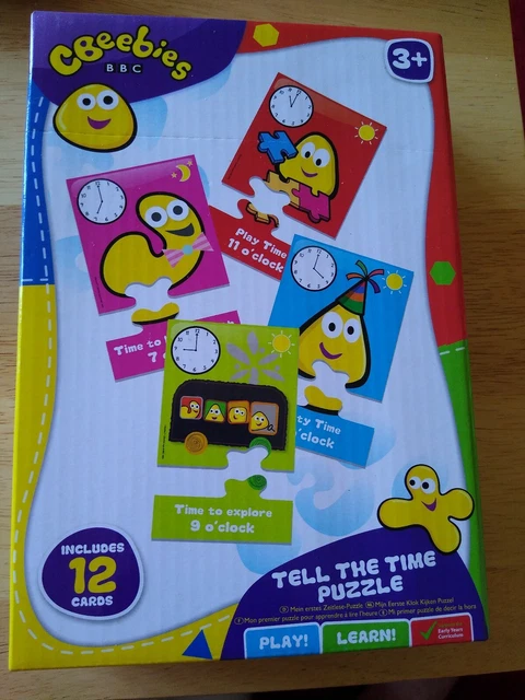 CBEEBIES TELL THE Time Puzzles brand new and boxed includes 12 cards £3 ...