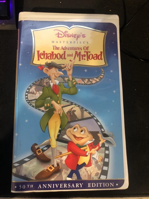 THE ADVENTURES OF Ichabod and Mr. Toad (VHS, 1999) Clamshell 50th ...