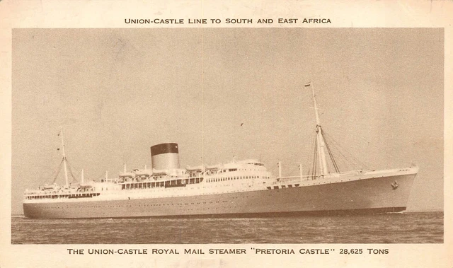 PRETORIA CASTLE UNION Castle Royal Mail Steamer Ship Postcard (1) £8.40 ...