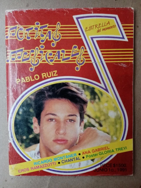 PABLO RUIZ NOTITAS Musicales Poket Mexican Magazine Mexico Spanish June ...