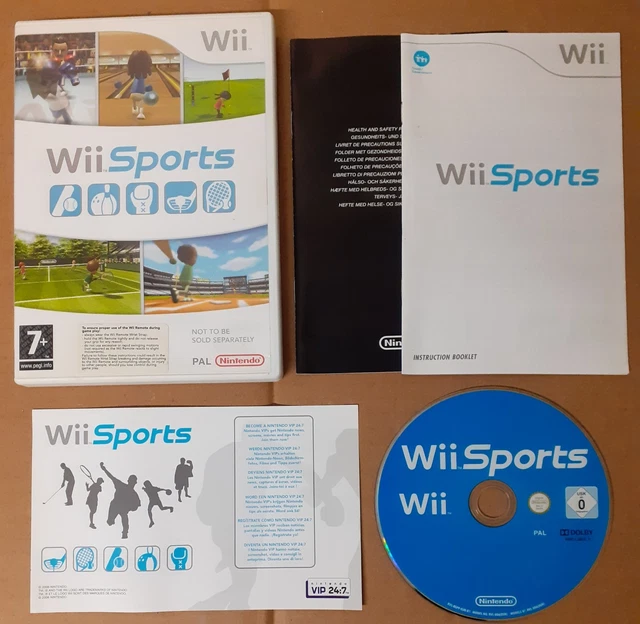 WII SPORTS (NINTENDO Wii, 2006) - Boxed, Complete with Manual - PAL UK ...