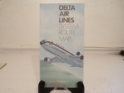 1978 DELTA AIRLINES System Route Map brochure EUR 8,19 - PicClick FR
