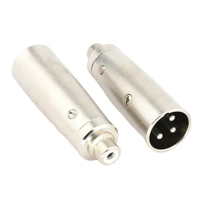 CÂBLE ADAPTATEUR ROBUSTE 3 broches XLR mâle vers femelle RCA pour microphone e EUR 9,67 ...