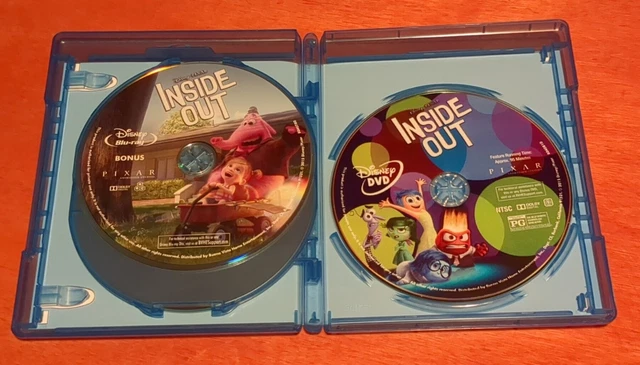 INSIDE OUT BLU-RAY Disney Pixar Pete Docter John Lasseter Andrew ...
