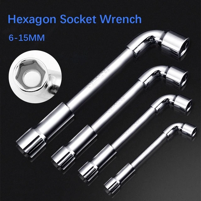MULTIPURPOSE HIGH HARDNESS L-shaped Hand Tool Hexagonal Spanner Socket ...