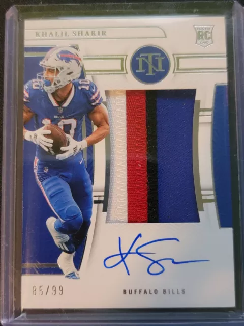 2022 NATIONAL TREASURES Khalil Shakir Rookie 4 couleurs patch auto RC ... 2022 NATIONAL TREASURES Khalil Shakir Rookie 4 couleurs patch auto RC ...
