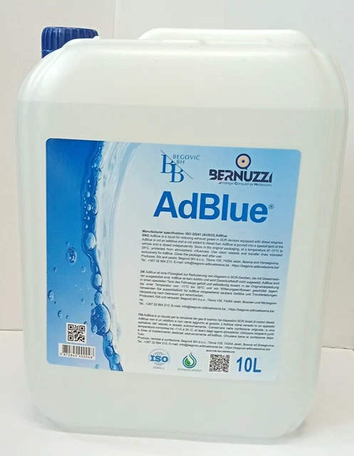 LIQUIDE ADBLUE ADDITIF pour Moteurs Diesel 10 Litres BERNUZZI EUR 57,92 ...