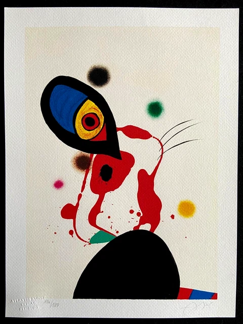 JOAN MIRÒ LITOGRAFIA 1984, 180 Ex (Piet Mondrian § Josef Albers Jean ...