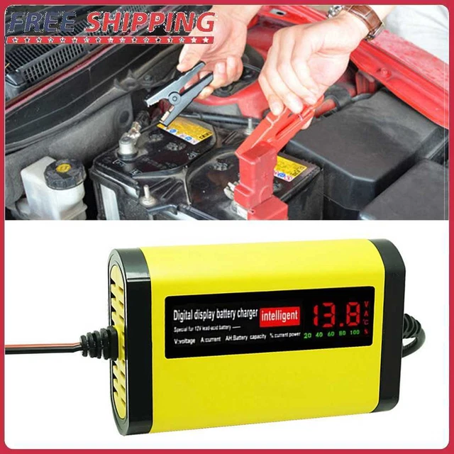 CAR BATTERY CHARGER LED Display Charger for Automotive Truck Motorcycle ...