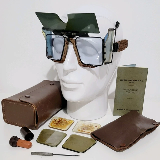 WW2 1940 - Mkva* Goggles Set - Raf Flying Spectacles Mk V Case For B ...