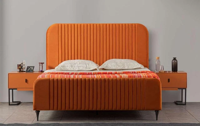 CHAMBRE À COUCHER Lit 2x Nachttische Luxe Complète Sets, Ensembles ...