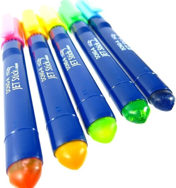 JET STICK SOLID Fluorescent Pen - Ink Jet Safe, 5 Colors, Highlighter ...