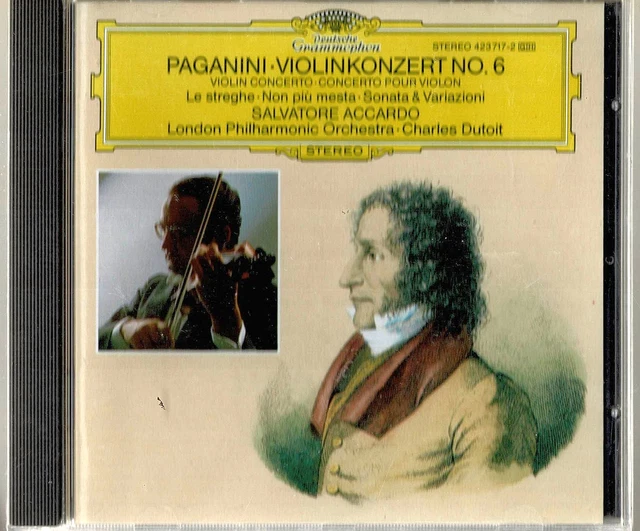 DGG GERMAN PMDC Salvatore Accardo - Paganini Violin Concerto 6 £5.99 ...