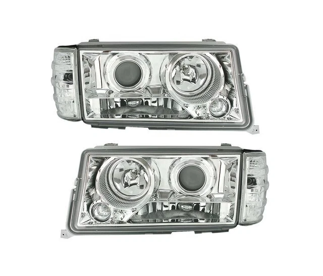 MERCEDES 190E W201 1983-1993 Chrome Vp515 Set Headlights Rht £335.27 ...