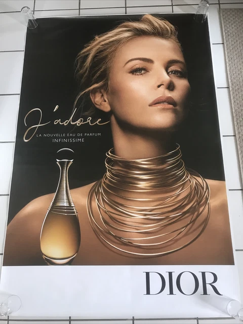 POSTER AFFICHE PARFUM J Adore De Dior Charlize Theron 120x170 Abri Bus ...