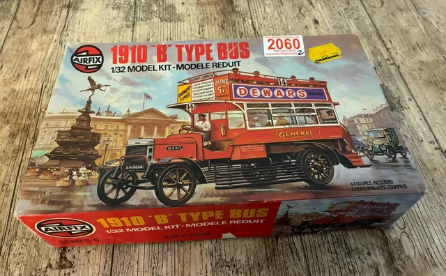 AIRFIX 06443 1910 'B' TYPE BUS MODEL KIT 1/32 - Series 6 £16.32 ...