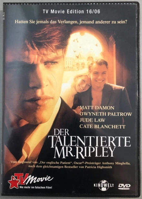 DER TALENTIERTE MR. Ripley DVD TV Movie Edition 16/06 | mit Matt Damon EUR 2,00 - PicClick DE