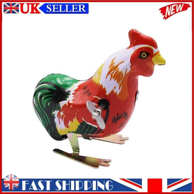 RETRO CLASSIC NOSTALGIA Tin Jumping Rooster Clockwork Wind Up Toys Gift ...