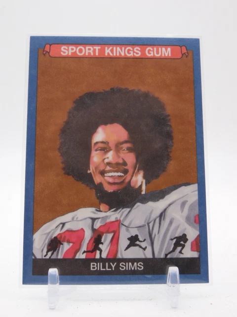 2024 SPORT KINGS Volume 5 Billy Sims "Kung Fu" surnom bleu carte parallèle #159 EUR 8,83 ...