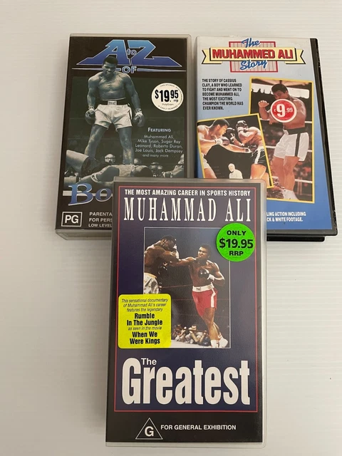 MUHAMMAD ALI VHS Tapes The Greatest & Muhammad Ali Story with A-Z Sport ...