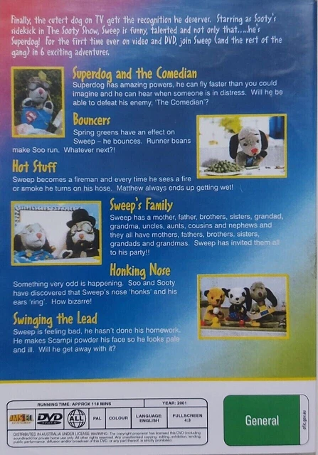 THE SOOTY SHOW DVD - Sweep Superdog (6 Sweep Specials) $49.82 - PicClick AU