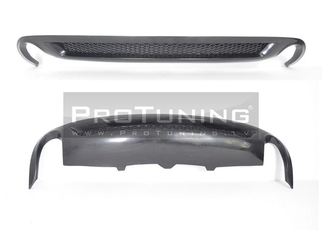 FIBERGLASS S-LINE STYLE Rear Diffuser (Twin Exhaust) for A5 5D ...
