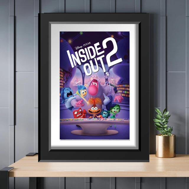 DISNEY INSIDE OUT 2 Movie Poster Joy Sadness Anger 13x19 Satin Print £ ...
