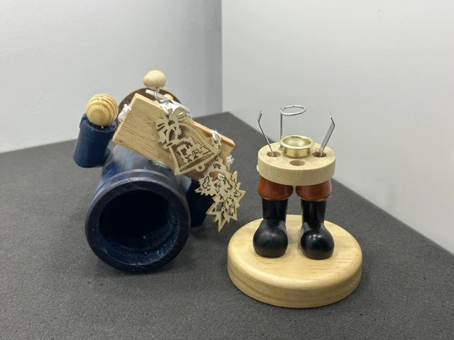 FIGURINE ERZGEBIRGE HOMME fumeur 19 cm. Excellent état EUR 59,15 ...