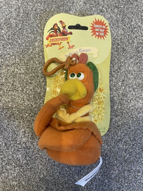 VINTAGE AARDMAN DREAMWORKS Chicken Run Ginger Talking Key Ring 1999 £16 ...