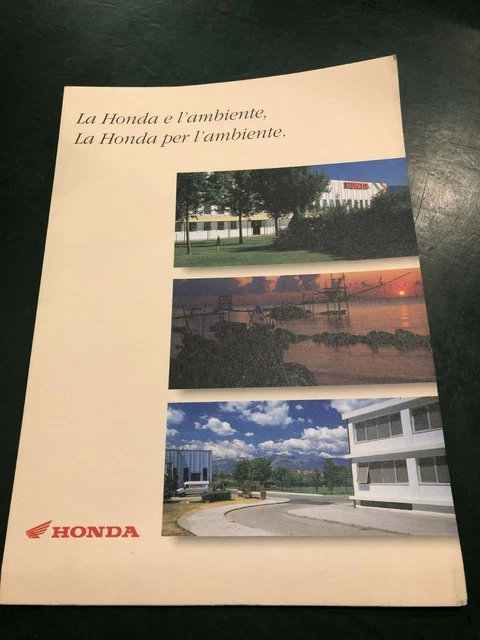 RARO BROCHURE DEPLIANT catalogo pubblicitario-LA HONDA E L'AMBIENTE ...