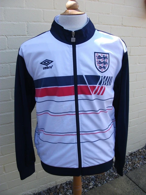 VINTAGE RETRO UMBRO England Mexico 1986 Tracksuit Track Top Large £60. ...
