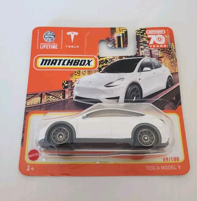 MATCHBOX TESLA MODEL Y White 70th Year Edition Toy Model EV Car 1:64 ...