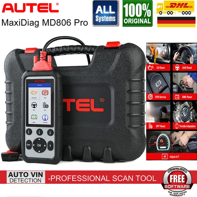 AUTEL MD806 PRO = MD808 PRO Outil diagnostic scanner OBD2 Systèmes Complète EPB EUR 202,32 ...