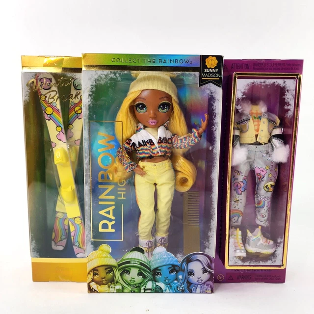 RAINBOW HIGH WINTER Break Sunny Madison Skies Fashion Doll Yellow ...