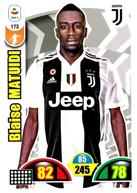 BLAISE MATUIDI JUVENTUS ADRENALYN XL card 173 Calciatori PANINI 2018-19 ...