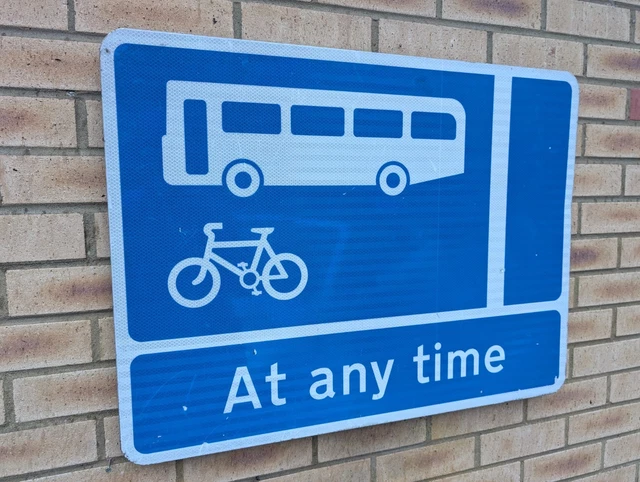 GENUINE TFL TRANSPORT For London Street Sign Cycle Local Bus Lane Bike ...