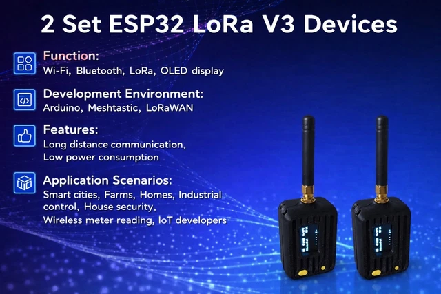 SMART MODULE LORA V3 868 Mhz Meshtastic PACK 2 PCS EUR 99,99 - PicClick IT