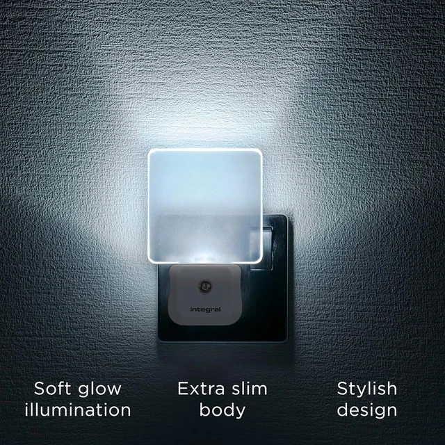 INTEGRAL LED AUTO Sensor Night Light, Plug in Wall with Dusk to Dawn ...