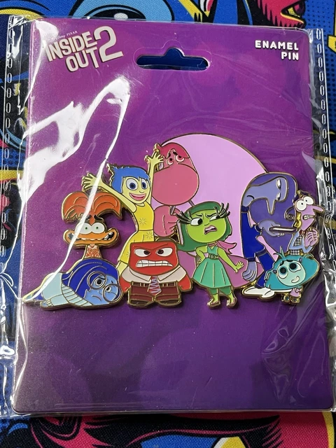 DISNEY PIXAR INSIDE Out 2 Emotions Group Enamel Pin Anxiety ...