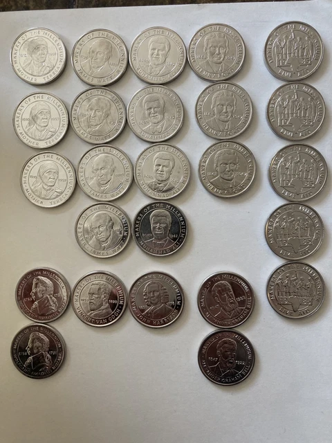 SAINSBURYS MAKERS OF the Millenium Medal Coin Collection Various coins £8.00 - PicClick UK