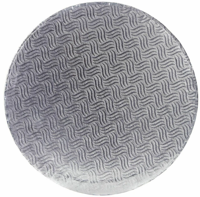 GÂTEAU ROND CONSEILS Set De 12 Argent Carton Premium Qualité 35.6cm ...