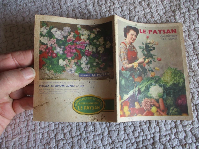 LIVRET 1954 DES Graines LE PAYSAN Calendrier des semis : de légumes de Jardinier EUR 8,95 ...
