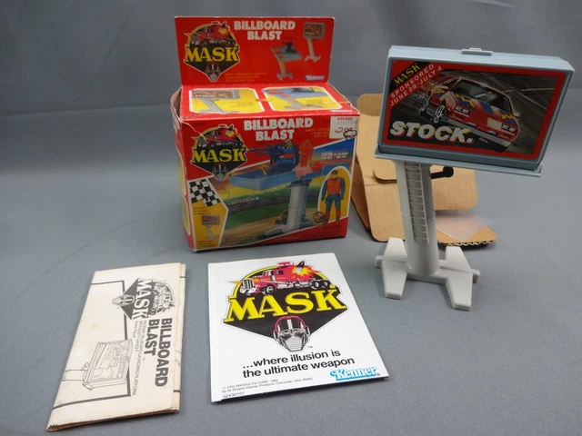 VNT 1987 KENNER MASK Billboard Blast 100% Complete Box Insert Toy = NM ...