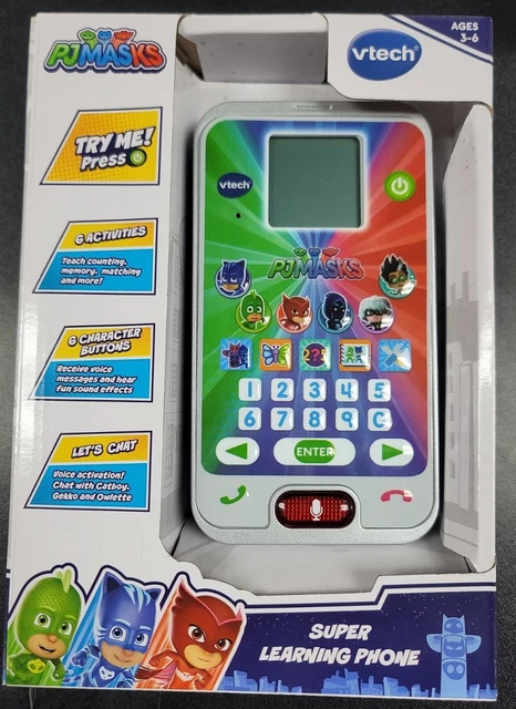 VTECH PJ MASKS Super Learning Phone 6 Activities and Characters. Let's ...